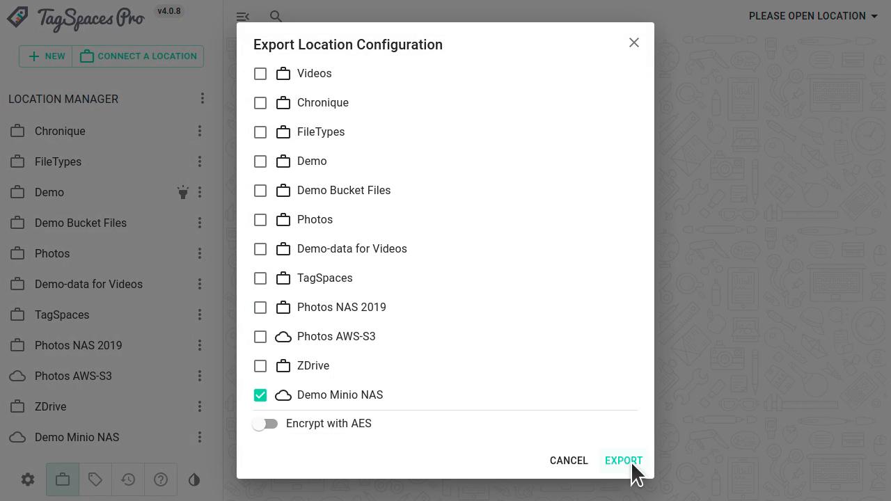 Locations Overview | TagSpaces Docs